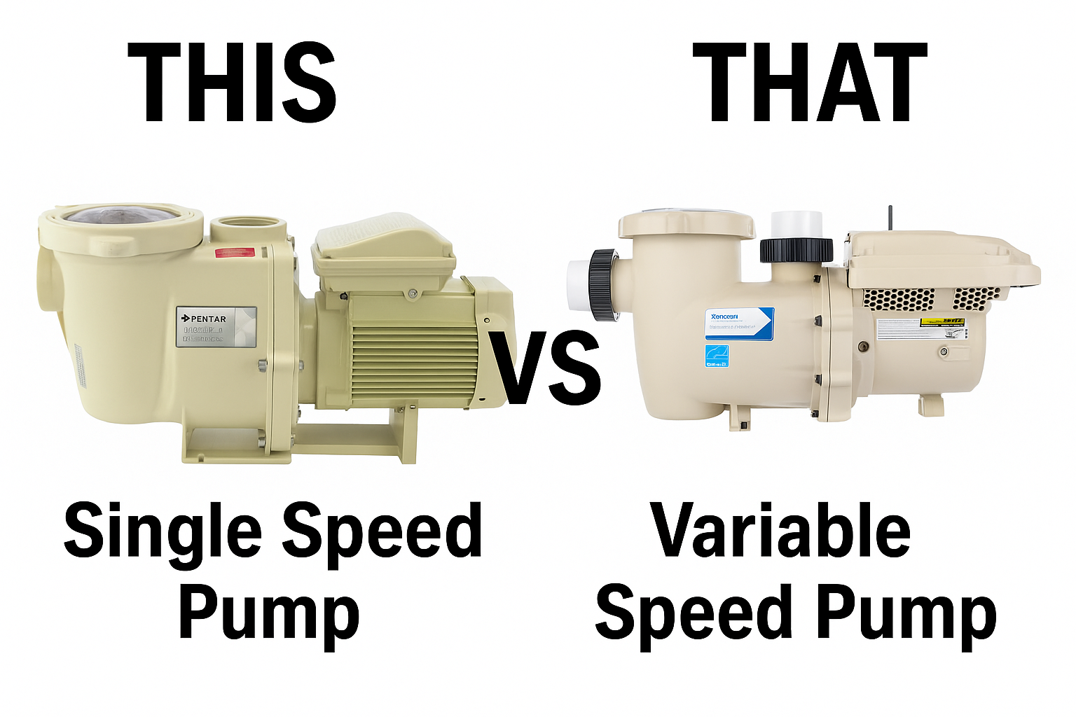 Single Speed Pump VS Variable Speed Pump – Pool Supply Depot