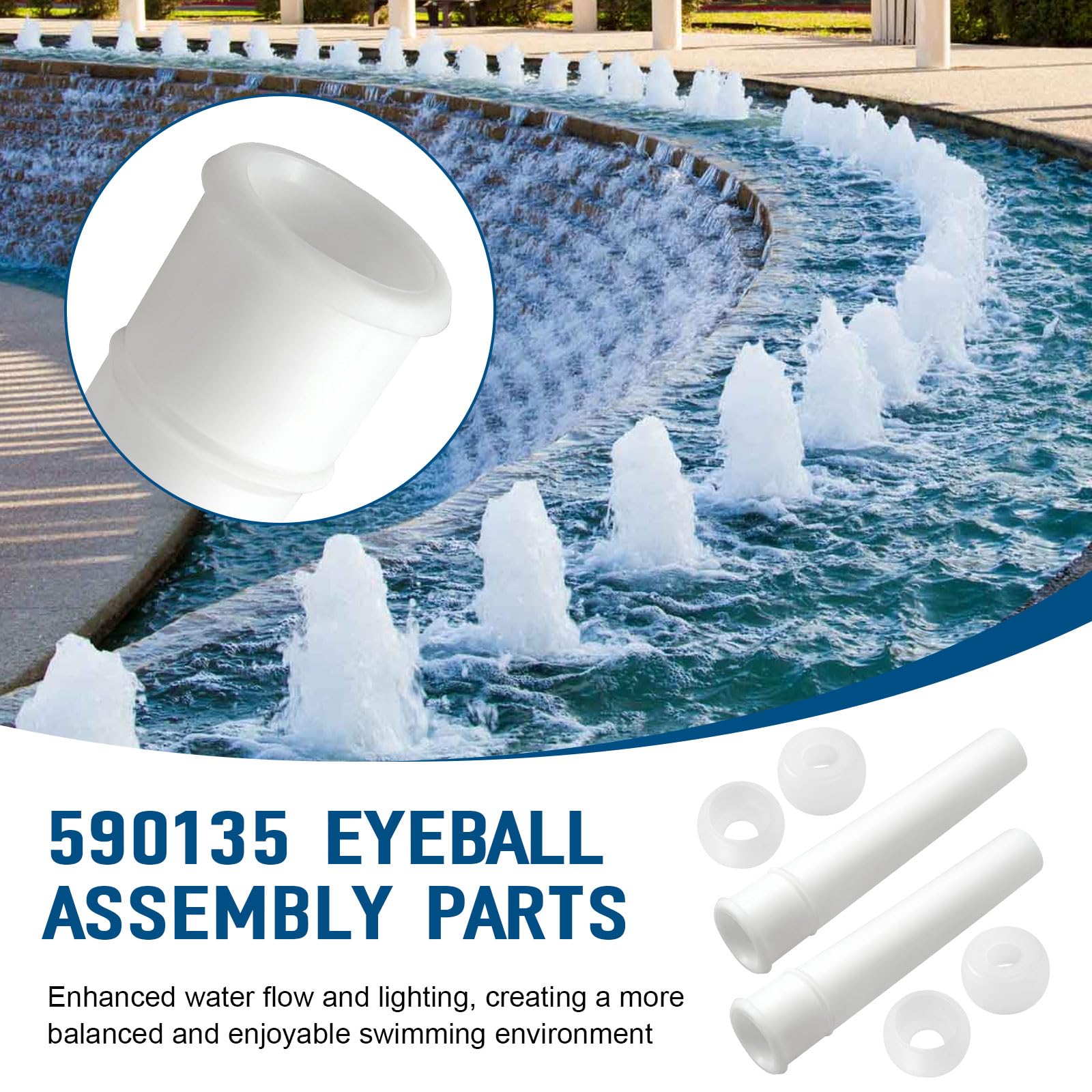 Pentair ColorVision Bubbler Eyeball Assembly Kit | 590135 – Pool Supply ...